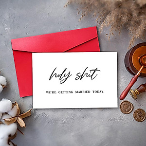 CGBRspacex Wedding Day Card for Bride or Groom, Bride Wife To Be Card, Groom Husband To Be Card, Getting Married Today Card for Fiance Fiancee