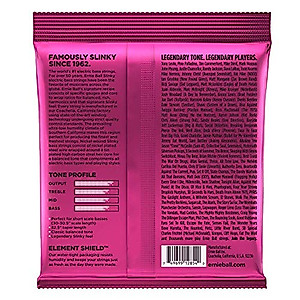 Ernie Ball Short Scale Super Slinky Nickel Wound Bass Guitar Strings, 40-100 Gauge (P02854)