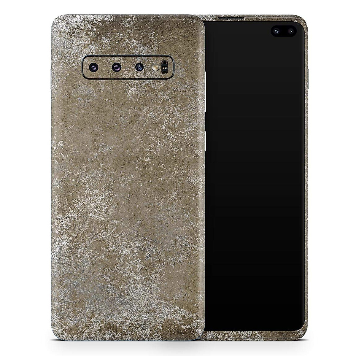 DesignSkinz Distressed Silver Texture v3 Protective Vinyl Decal Wrap Skin Cover Compatible with The Samsung Galaxy S20 (Screen Trim & Back Glass Skin)