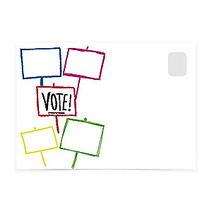 Vote Signs - Postcards to Voters by Tony the Democrat (Mix and Match Set Sizes) (64)