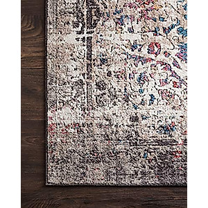 Loloi Medusa Rug, Granite & Multi 6' x 8'-8" Area Rug – Contemporary Accent Rugs for Living Room, Bedroom, Entryway & Hallway, No Shed High Traffic Area Home Decor Rug