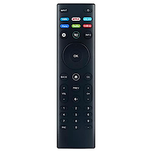 XRT140L XRT140 Replace Remote Control fit for Vizio TV D32F4-J01 D24F4-J01 D40F-J09 D43F-J04 D24F-J09 D24H-J09 D32F-J04 D32H-J09 OLED55-H1 with Vdu Netflx P-Video Disny Hlu Rdbox Button Key