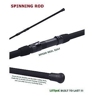 LITTMA—Surf Spinning Rod LITTMA Surf Rods Saltwater 12ft 9ft 10ft 11ft Graphite Surf Rod Surf Casting Rod Surf Fishing Rod Surf Rod Saltwater Surf Travel Rod Surf Rod Barra de Surf Surf Rod