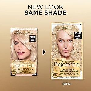 L'Oreal Paris Superior Preference Fade-Defying + Shine Permanent Hair Color, 10NB Ultra Natural Blonde, Pack of 1, Hair Dye