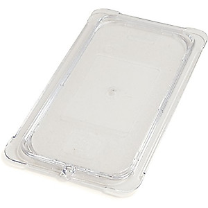 Carlisle FoodService Products 10276U07 Polycarbonate Universal Flat Lid, 12-3/4" Length x 7" Width x 7/16" Height, Clear, For TopNotch One-Third Size Food Pans (Case of 6)