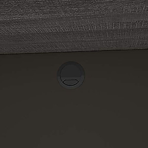 Bestar Prestige + Narrow Desk Shell, 72W, Bark Grey & Slate