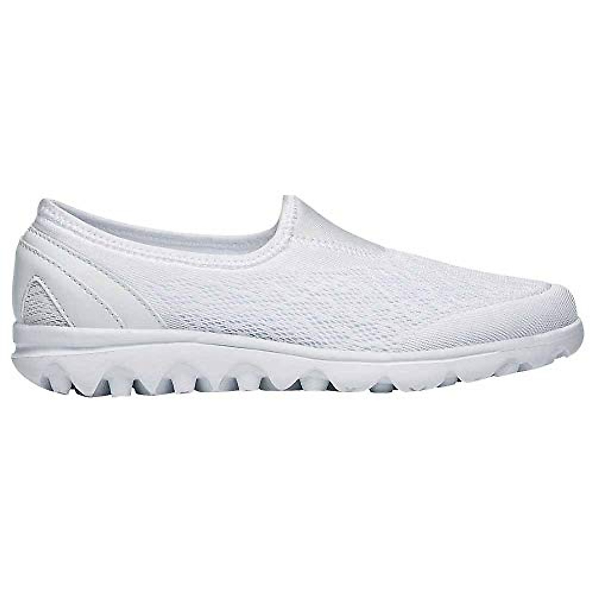 Propét Womens TravelActiv Slip On Walking Walking Sneakers Shoes Casual - White - Size 8 2E