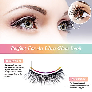 VESHELY Magnetic Eyelashes with Eyeliner 5 pairs