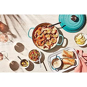 Le Creuset Enameled Cast Iron Signature Braiser, 3.5 qt., Caribbean