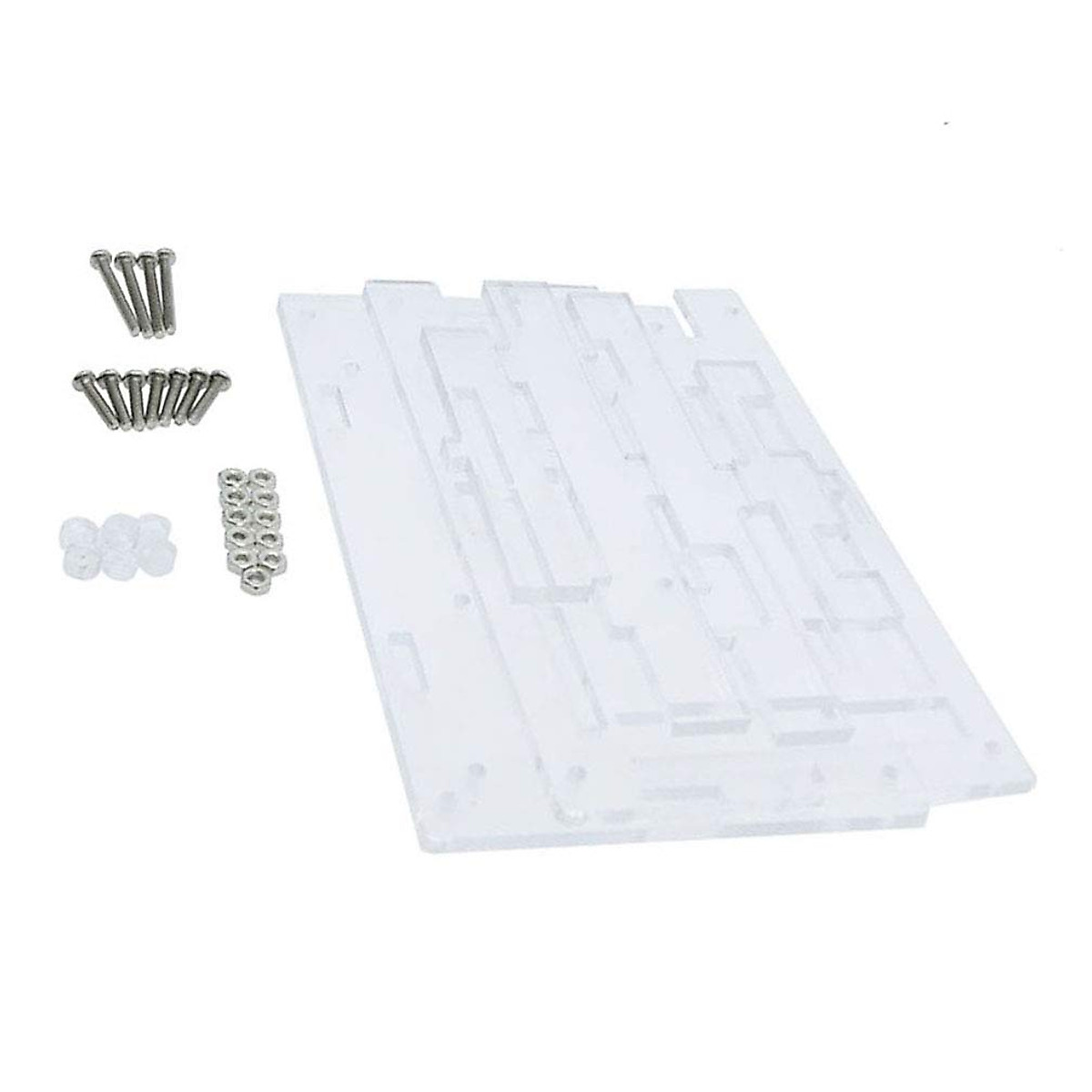 Hailege 5pcs Mega 2560 Enclosure Case Kits Transparent Acrylic Enclosure Case Mega 2560 Case Enclosure Box for Arduino Mega 2560 R3 Pack of 5