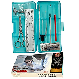 ArTLaB-Advanced Precision Dissection Kit - 25 pieces total. Stainless Steel Instruments perfect for Anatomy, Biology, Botany, Veterinary and Students -Dissecting Kit set