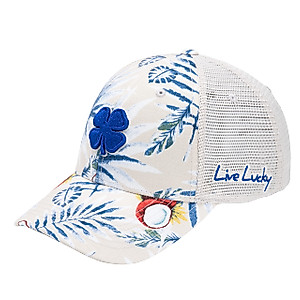 Black Clover Island Luck Hat - Tropical A 11 - Royal/Stone Mesh - Adjustable