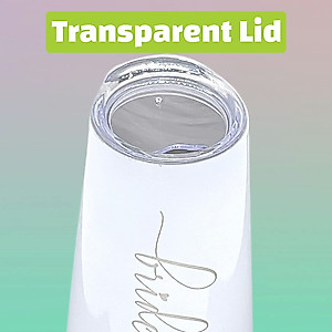 Bridesmaid Champagne Tiny Tumbler 6 Oz Engraved For Bride. Stemless Staintless Steel Flutes Great For Bachelorette Party Or Wedding Gift For Bridesmaid, Maid & Matron Of Honor. (Bride White, 1)