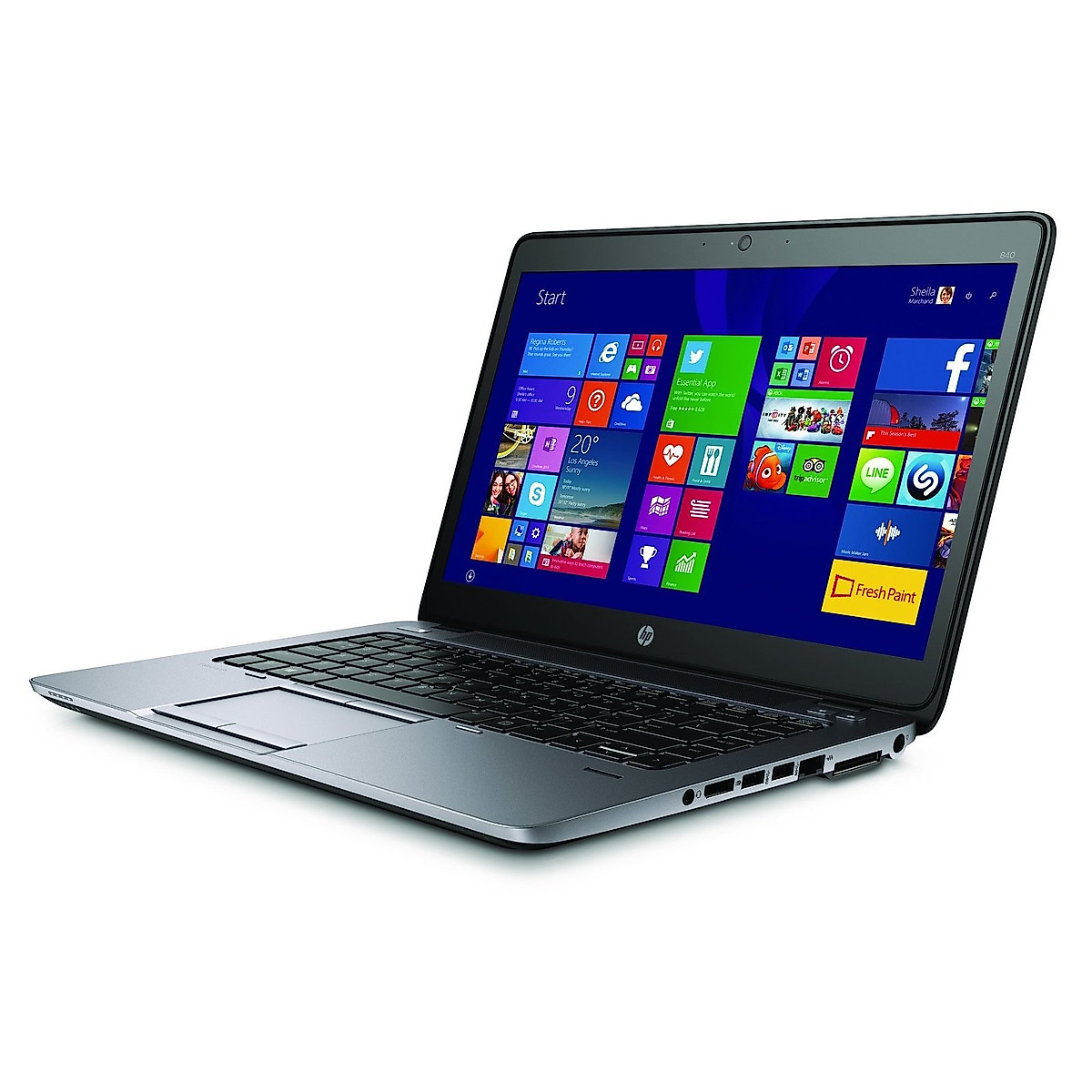 HP EliteBook 840 G2 Notebook PC - Intel Core i5-5200U 2.1GHz 8GB 180GB SSD Webcam Windows 10 Professional (Renewed)