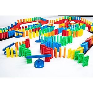 Bulk Dominoes Accessory Kit | Dominoes Set, STEM STEAM Small Toys, Family Games for Kids, Kids Toys and Games, Building, Toppling, Chain Reaction Sets (Mega Accessory Kit)