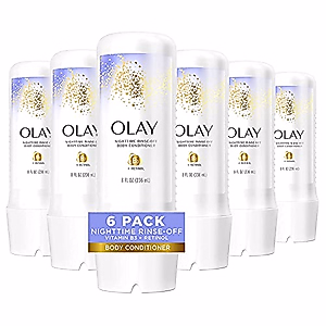 Olay Nighttime Rinse-off Body Conditioner with Retinol and Vitamin B3 Complex, 8 Fluid Ounce (Pack of 6)