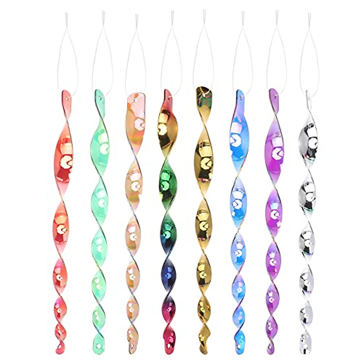 Cabilock 8Pcs Bird Blinder Reflective Hanging Decoy Pendant Sparkly ...