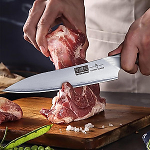 HOSHANHO 6 Inch Kitchen Knife, Ultra Sharp Japanese AUS-10 Stainless Steel Chef Knife, Multipurpose Kitchen Utility Knife with Ergonomic Pakkawood Handle