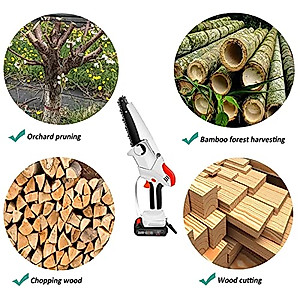 5 Pieces 6 Inch Mini Chainsaw Chain With 2 Pcs Replacement Saw Chain Bar Replacement Chains For Cordless Electric Portable Mini Chainsaw Mini Cordless Electric Chainsaw Chain for Wood Branch Cutting