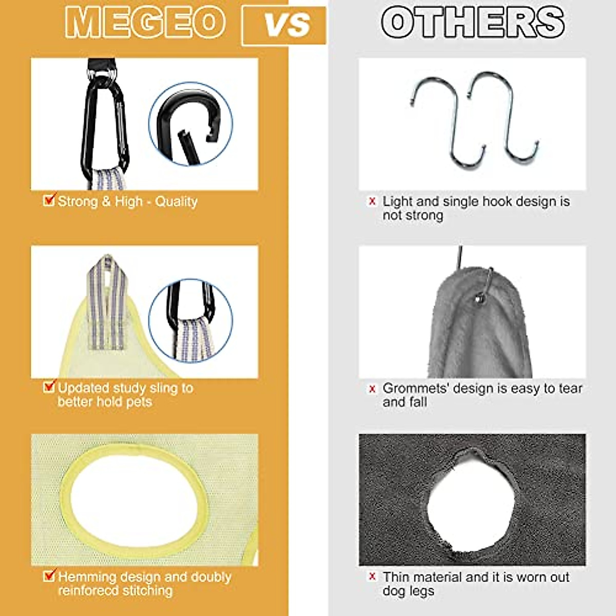 PESTON Pet Grooming Hammock for Dogs & Cat, Dog Grooming Harness, Nail Clippers, Nail Trimmers, Scissors with Dog Sling for Nail Clipping Grooming Trimming