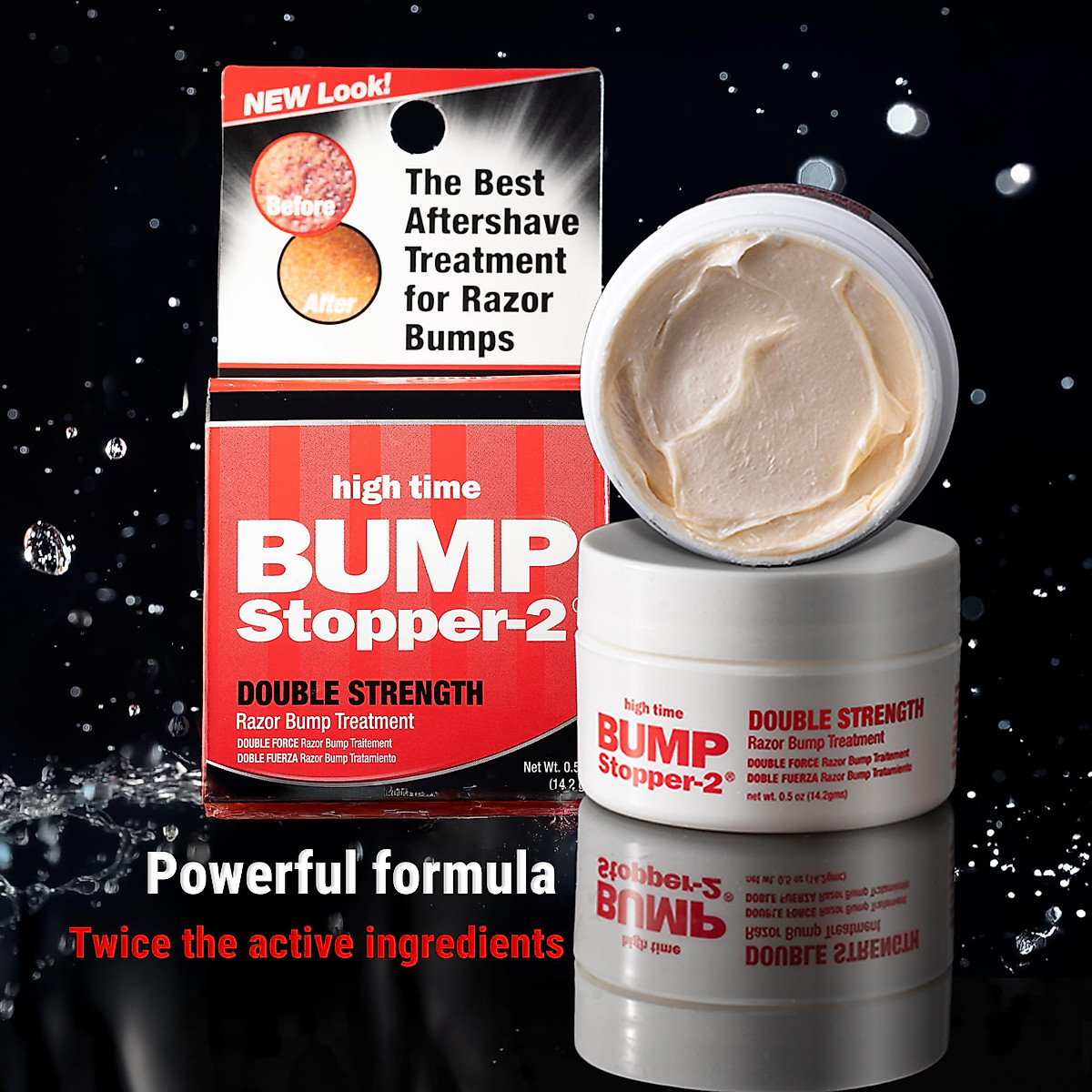 Bump Stopper 2 Double Strength Razor Bump Treatment | Formulated to Relieve Razor Burn | Eliminates Ingrown Hairs | Aftershave For Men - 0.5 OZ