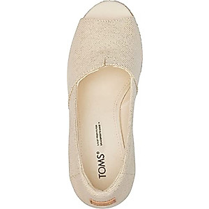TOMS Women's, Michelle Sandal Natural Metallic 7 M