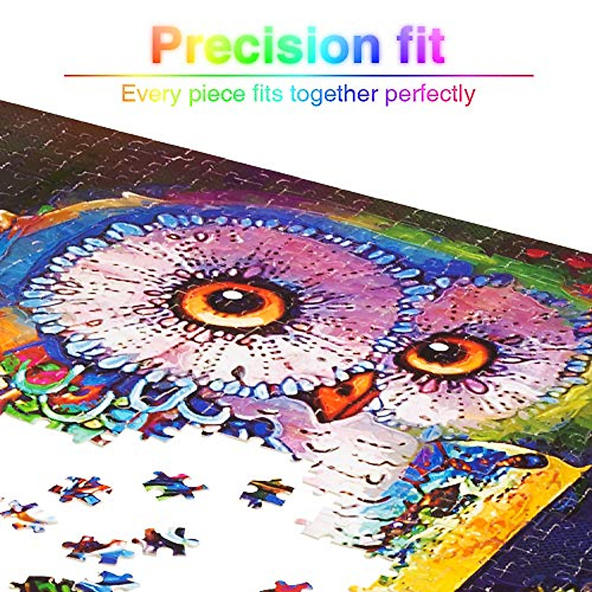 Jigsaw Puzzles 1000 Pieces for Adults, Owl Puzzle, Fun Oil Painting Animal Puzzles for Education & Relaxation, Brain IQ Developing, Funny Puzzles for Christmas