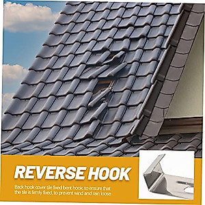 LIGHTAOTAO 20pcs Tile anti-slip buckle roof tile fasteners tile seam clips flooring product roof hook brick clips stainless steel hooks for hanging stainless steel hooks outdoor deck tiles