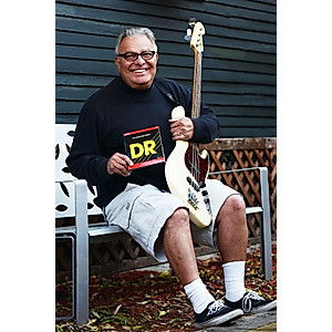 DR Strings Hi-Beam Flats - Flatwound Stainless Steel Round Core Bass 45-105