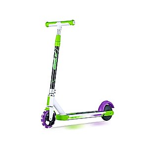 Jetson Disney Buzz Lightyear Kids' Electric Scooter, 7 Miles Per Hour, 4 Miles Max Range, 60-Watt Motor, Light-Up Deck, Height-Adjustable Handlebar, Ages 8+, JBUZZ-ELE