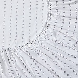 City Scene - Queen Sheets, Cotton Percale Bedding, Crisp & Cooling Home Decor (Radius Charcoal, Queen)