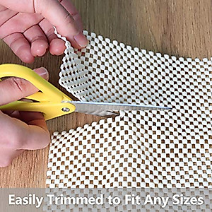 Non Slip Area Rug Pad Gripper - 8x10 Strong Grip Carpet pad for Area Rugs and Hardwood Floors, Provides Protection and Cushion