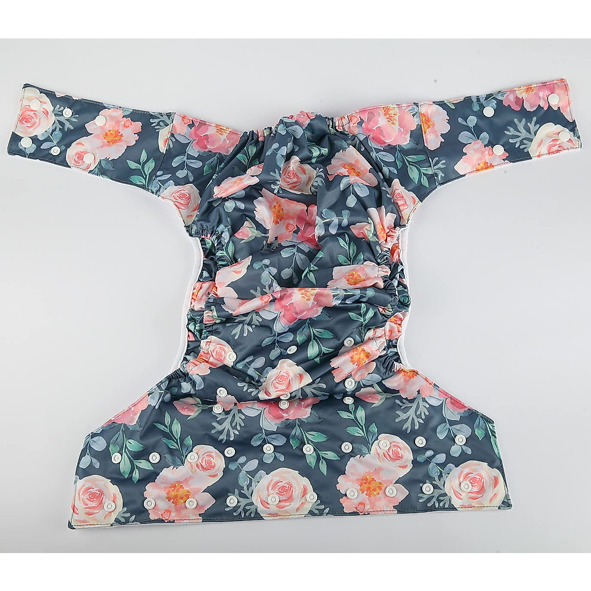 Sigzagor Teen Adult Cloth Diaper Nappy Reusable Washable for Disability (Floral)