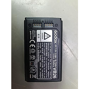 GODOX V1 Battery VB26A VB26B VB26 Battery Replacement for V1S V1C V1N V1F V1O V1P V860III-S V860III-C V860III-N V860III-F V860III-O V850III AD100PRO Camera Flash Speedlite