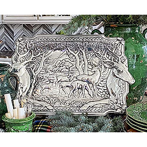 Arthur Court Elk Herd Oblong Serving Display Tray 25.5 inch x 15.5 inch