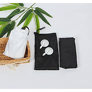 Beard Apron, Beard Catcher Bib with Suction Cups for Mirror. Easy and Effective Way to Keep Your Sink Clean. Perfect Beard Care Shaving Hair Catcher Gift for man, Gift for boyfriend (Black)