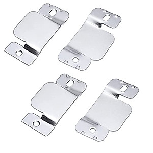 Mudder Universal Sectional Couch Bracket Sofa Interlocking Sofa Connector Bracket Couch Sectional Connectors with Screws Sectional Sofa Clips, 4 Pieces