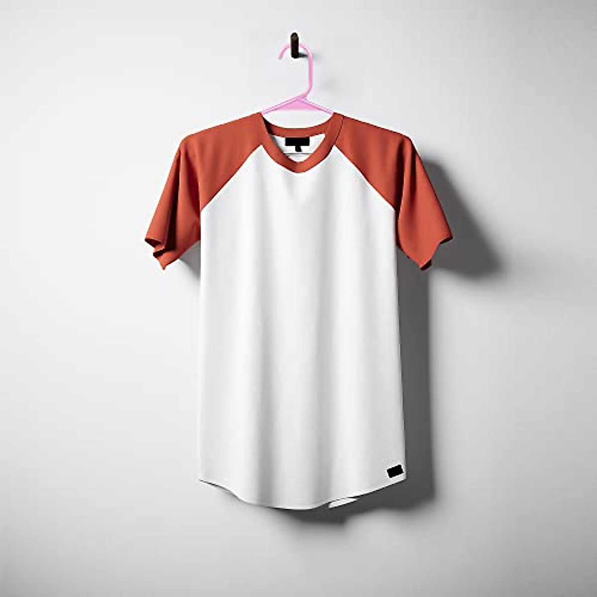 Utopia Home Clothes Hangers 50 Pack - Plastic Hangers Space Saving - Durable Coat Hanger with Shoulder Grooves (Pink)