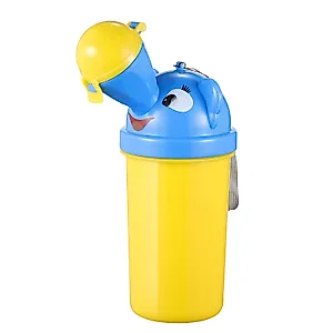 NUOBESTY Kids Pee Bottle, Baby Boy Portable Potty Urinal Emergency Toilet Pee Training Cup for Outdoor Camping Car Travel