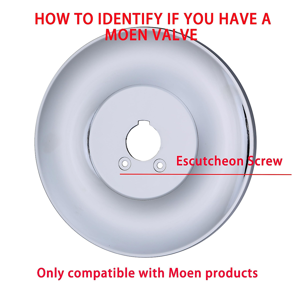 Escutcheon Replacement for Moen 16090 T470 Chateau Collection, for One-Handle Tub and Shower Faucets, Matte Black