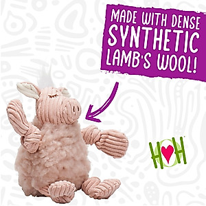 HuggleHounds Knottie Plush Dog Toy - Dog Stuffed Animal Toy, Puppy Toys, Squeaky Dog Toy for Small, Medium & Large Dogs, Soft Fleece, Durable Plush to Keep Them Busy - Ellamae Elephant, Small