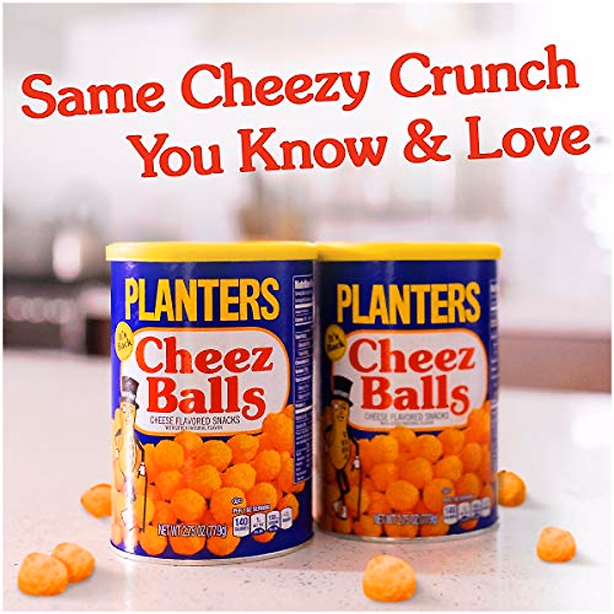 Planters Cheez Balls Cheese Flavored Snacks, Original, 2.75 OZ (Pack - 2)