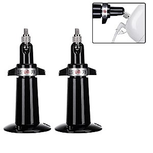 Haoyou Mount Mounting Bracket Adjustable Mount Outdoor Indoor Equipped for Arlo Arlo Essential Arlo Pro Arlo Go Arlo Pro 2/pro 3/Arlo Ultra 2 (2 Pack Black)