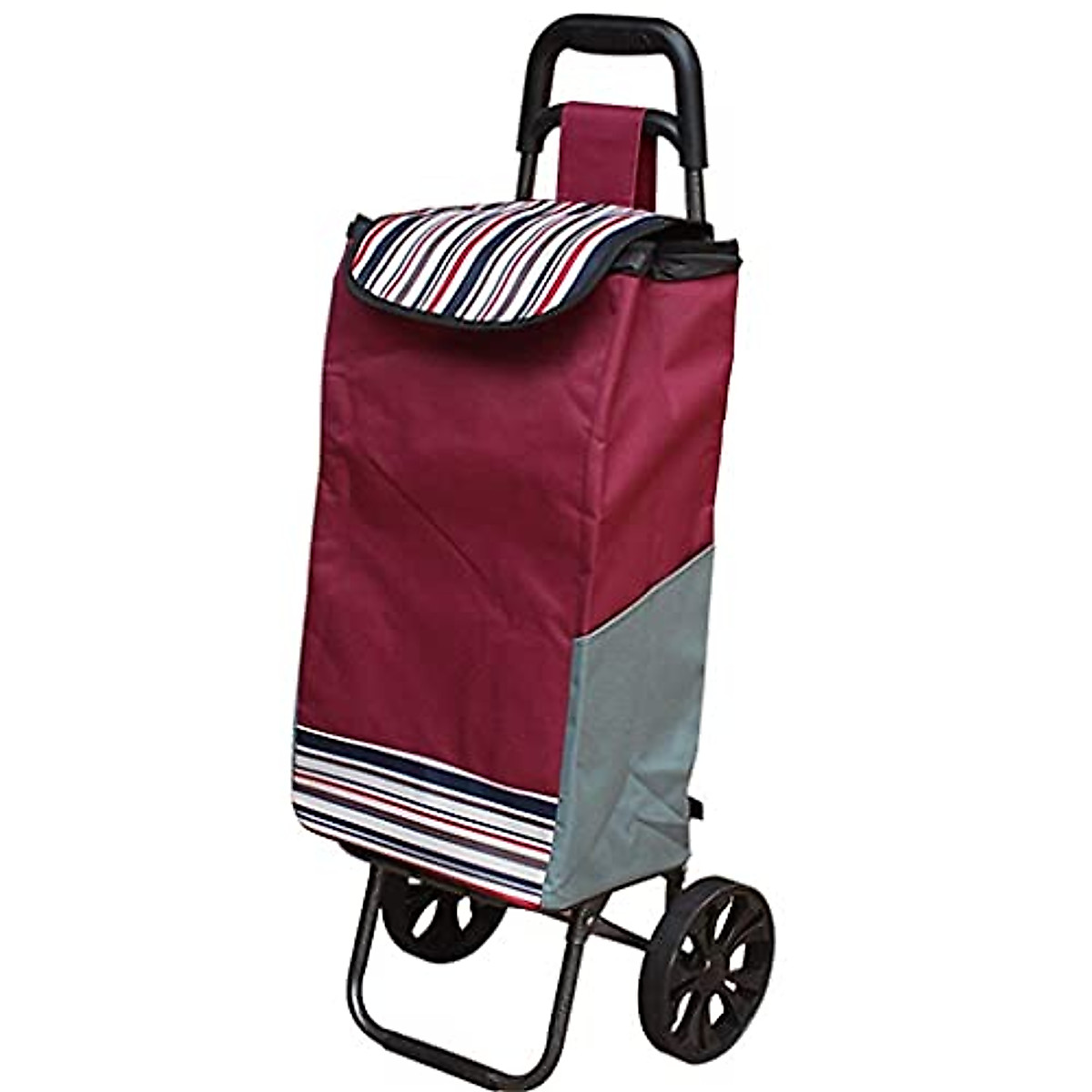 Shopping Trolley on Wheels Multi Function Shopping Cart Foldable Portable Trailer/Old Man's Bag Car/Two Wheel Cart/Waterproof Oxford Cloth Bag/Load 35 Kg Storage Hand Trucks,#3 ,