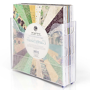 12x12 Paper Storage Organizer, Scrapbook Paper Storage Organizer, Scrapbook Storage Bin for 12" x 12" Paper- 2 Pack