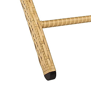 SAFAVIEH Outdoor Collection Carew Natural/White Cushion 3-Piece Chaise Lounge Chair Set with Table (PAT7720D)