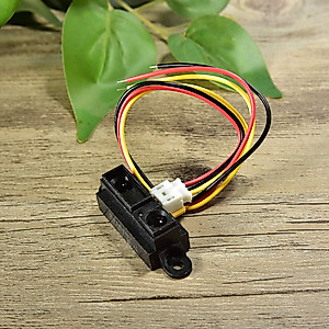 Comimark 1Pcs GP2Y0A21YK0F Sharp IR Analog Distance Sensor Distance 10-80CM Cable for Arduino