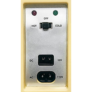 Nostalgia Retro 6-Can Personal Cooling and Heating Mini Refrigerator with Eraser Board Door Carry Handle and Display Window for Home, Office, Car, Boat or Dorm Room, Yellow, 1 cubic feet