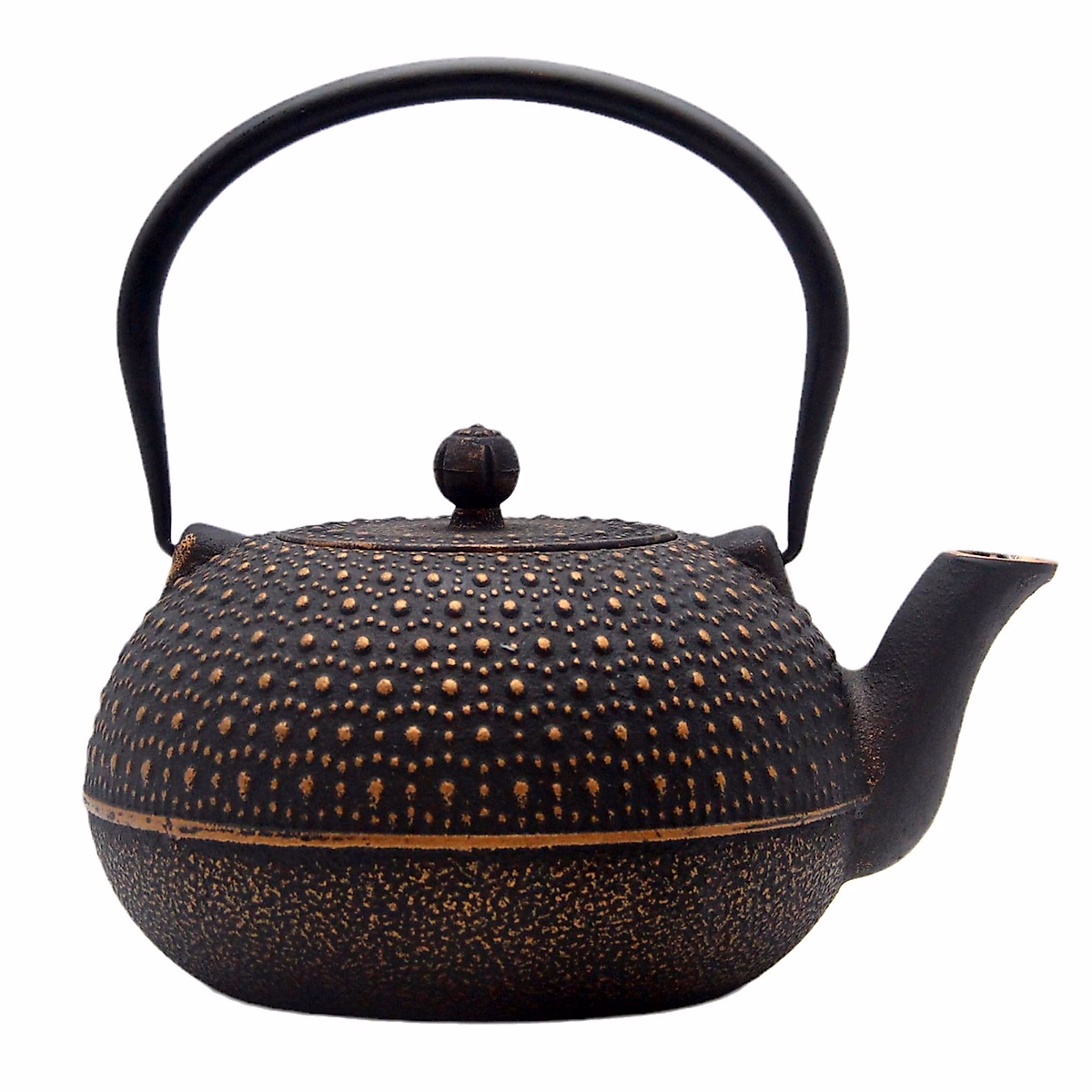 60.9oz Large Cast Iron Teapot for Stovetop Safe, 6 Cup Tea Kettle, Japanese Style Cast Iron Teapot with Stainless Steel Infuser for Loose Tea, Suitable for All Heat Sources(1.7QT/1.8L)