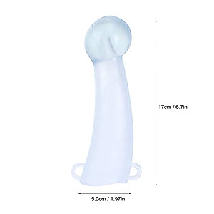POCREATION Cow Horn Protector, Silicone Calf Cattle Bull Cow Horn Round Cornered Anti Fight Protector Farm Accessory with Clamp